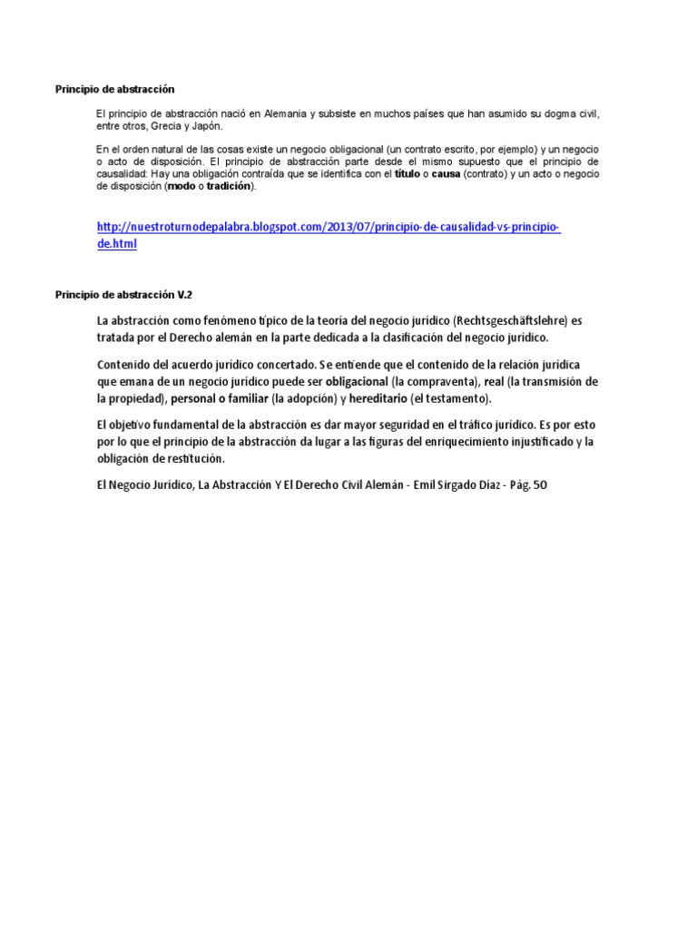 Principio de Abstracción | PDF