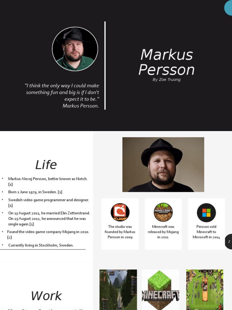 Markus Persson: "I Think The Only Way I Could Make Something Fun and ...