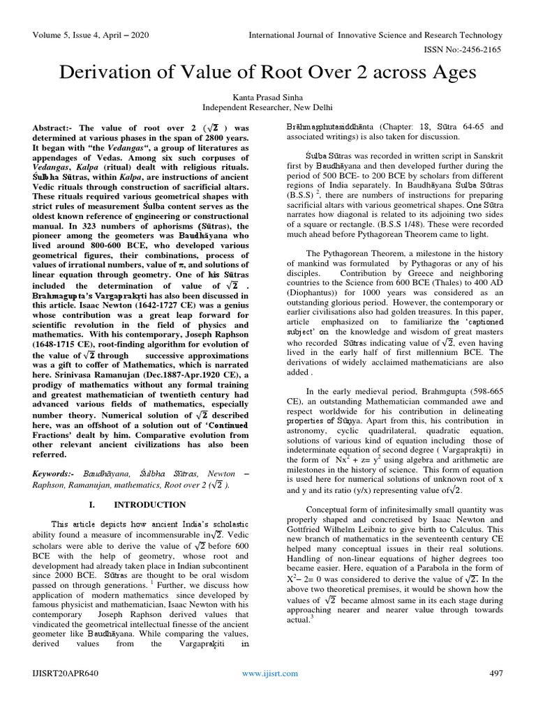 derivation-of-value-of-root-over-2-across-ages-pdf