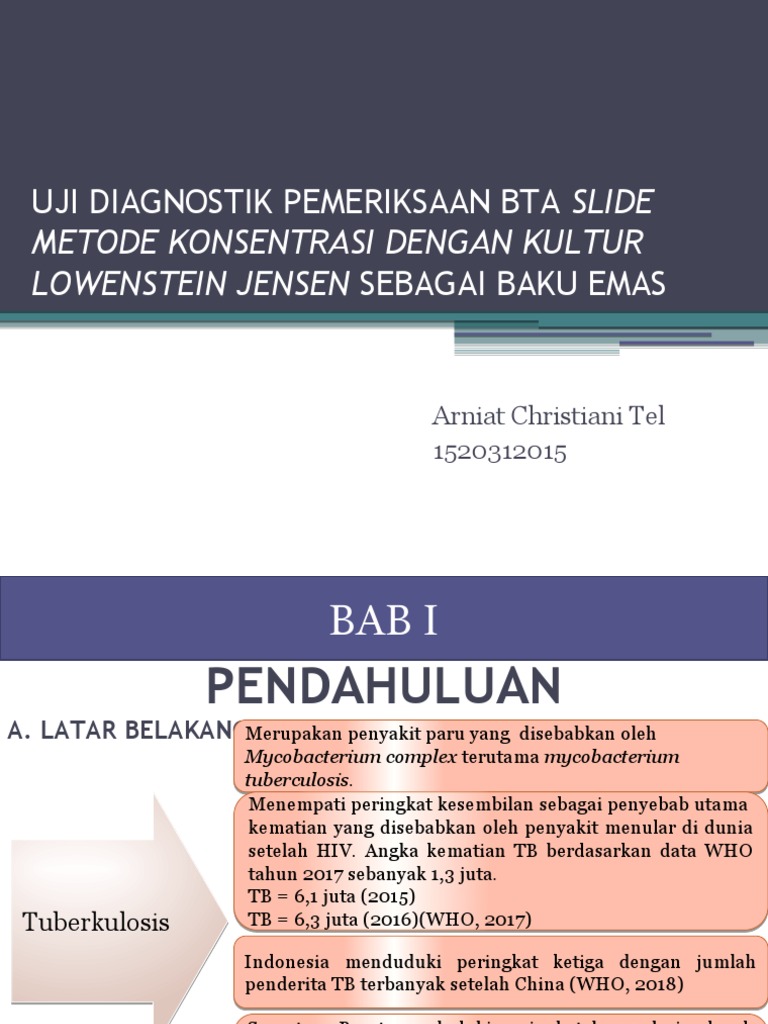 Uji Diagnostik BTA Slide Metode Konsentrasi | PDF