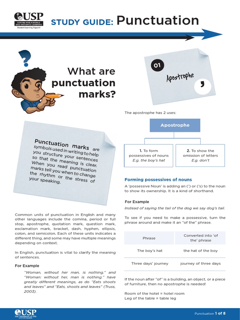 Study Guide Punctuation | PDF | Comma | Punctuation