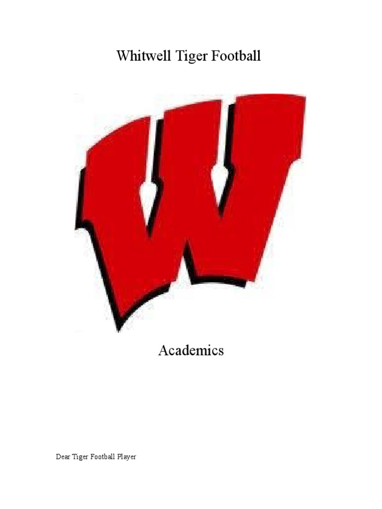 Whitwell Tiger Football | Download Free PDF | Psychology | Applied ...