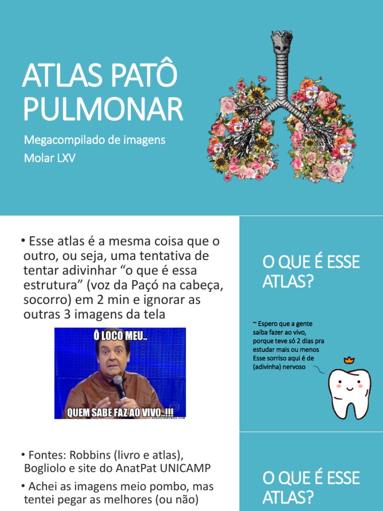 Atlas Molar Patô Pulmonar | PDF | Artéria | Câncer de pulmão