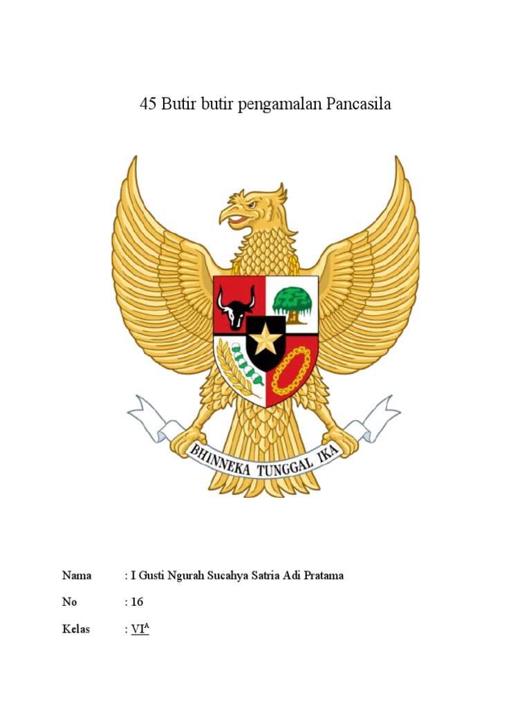 45 Butir Butir Pengamalan Pancasila | PDF