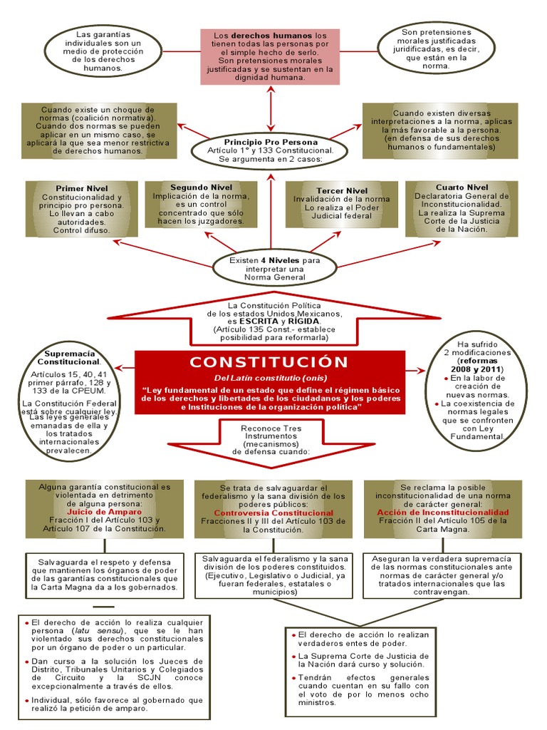 Mapa Conceptual - Constitución | PDF | Constitución | Derecho Constitucional