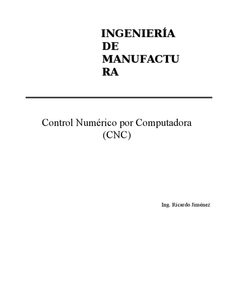 U4 Control Numerico Por Computadora | PDF | Control numerico | Programa de computadora