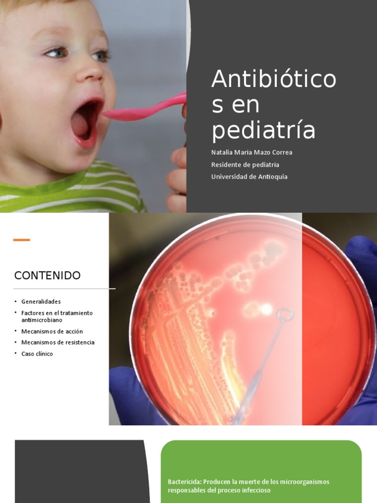 Antibióticos en pediatría: uso y resistencia | PDF | Antibióticos ...