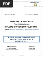 Memoire Fin de Cycle - Deploiement FTTH Mixte | PDF | Fibre optique ...