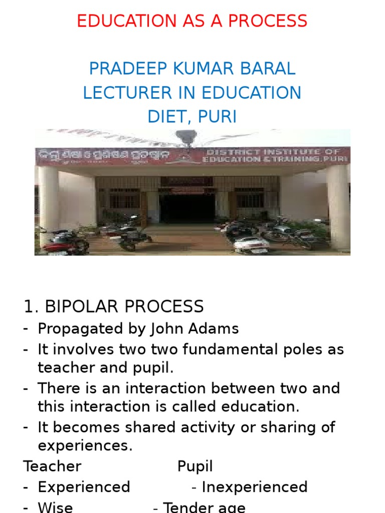 Tripolar Process of Education Explained | PDF