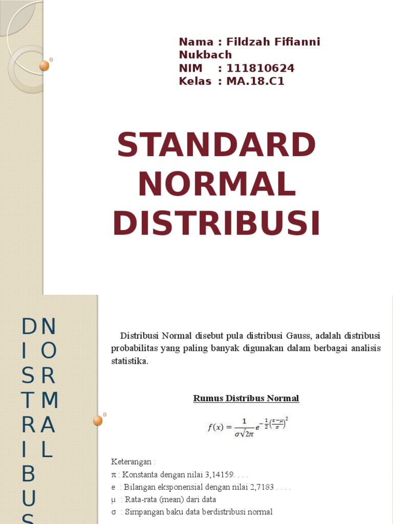 Panduan Distribusi Normal | PDF