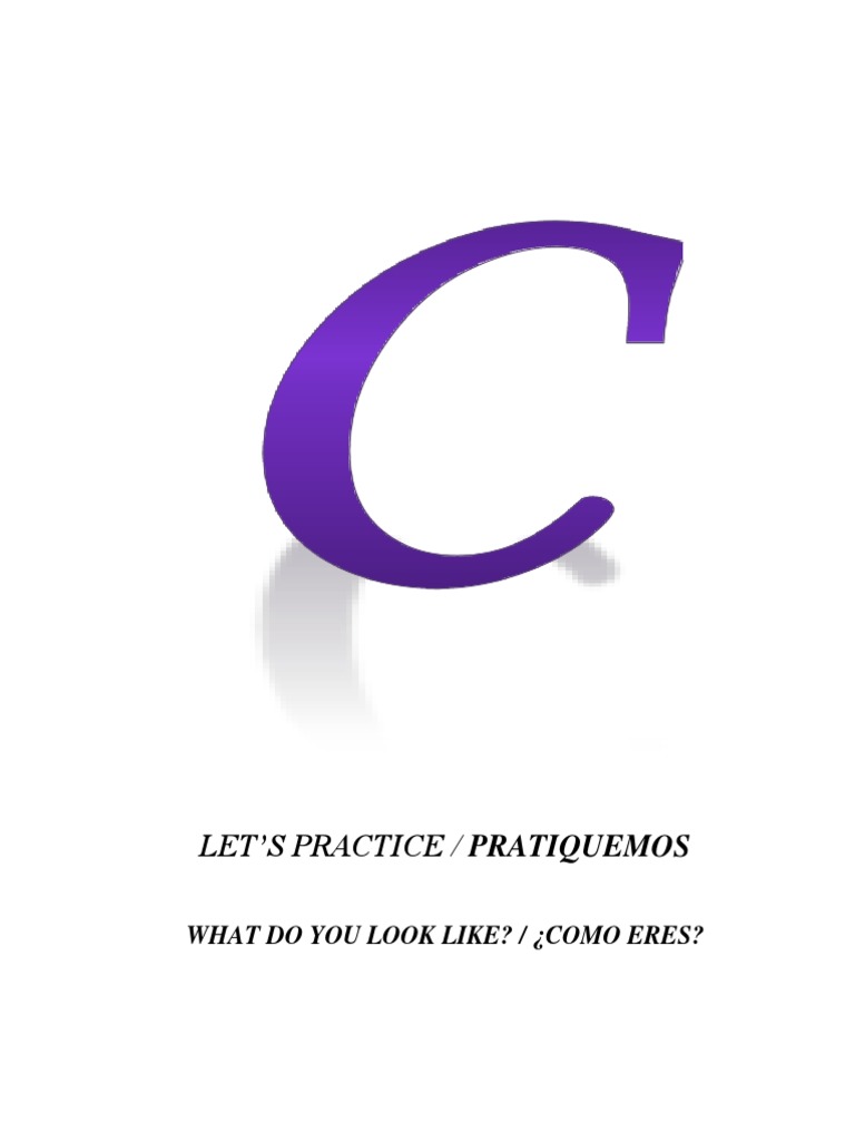 Let'S Practice / Pratiquemos: What Do You Look Like? / ¿Como Eres? | PDF