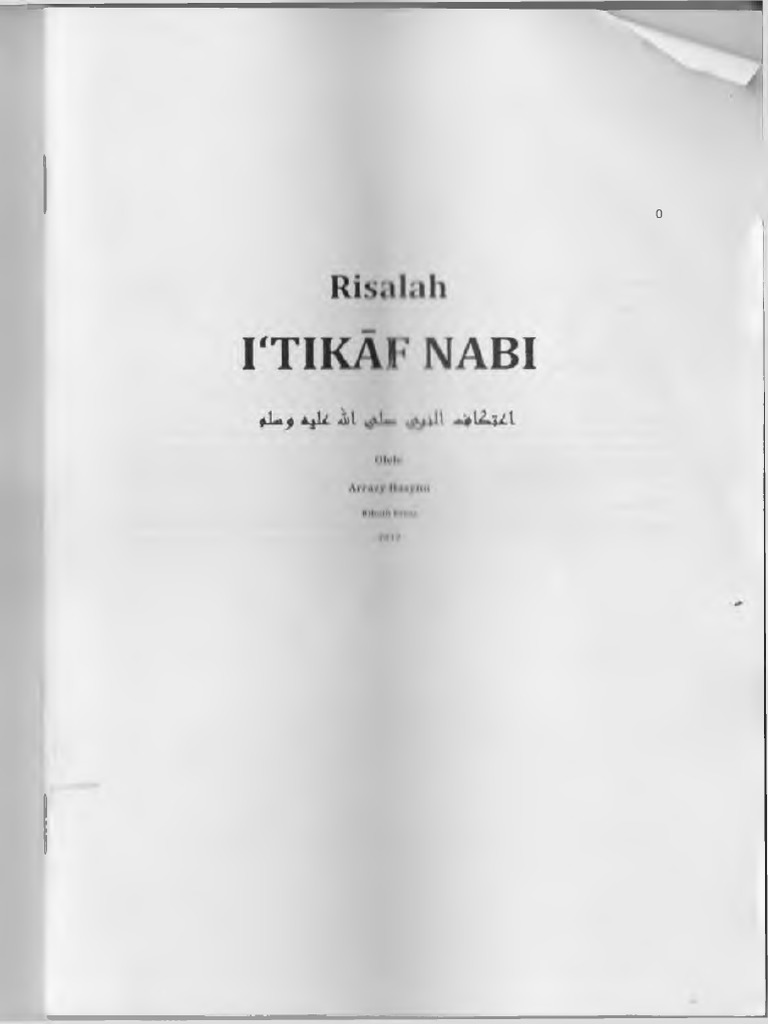 Panduan Kegiatan I'tikaf PDF | PDF