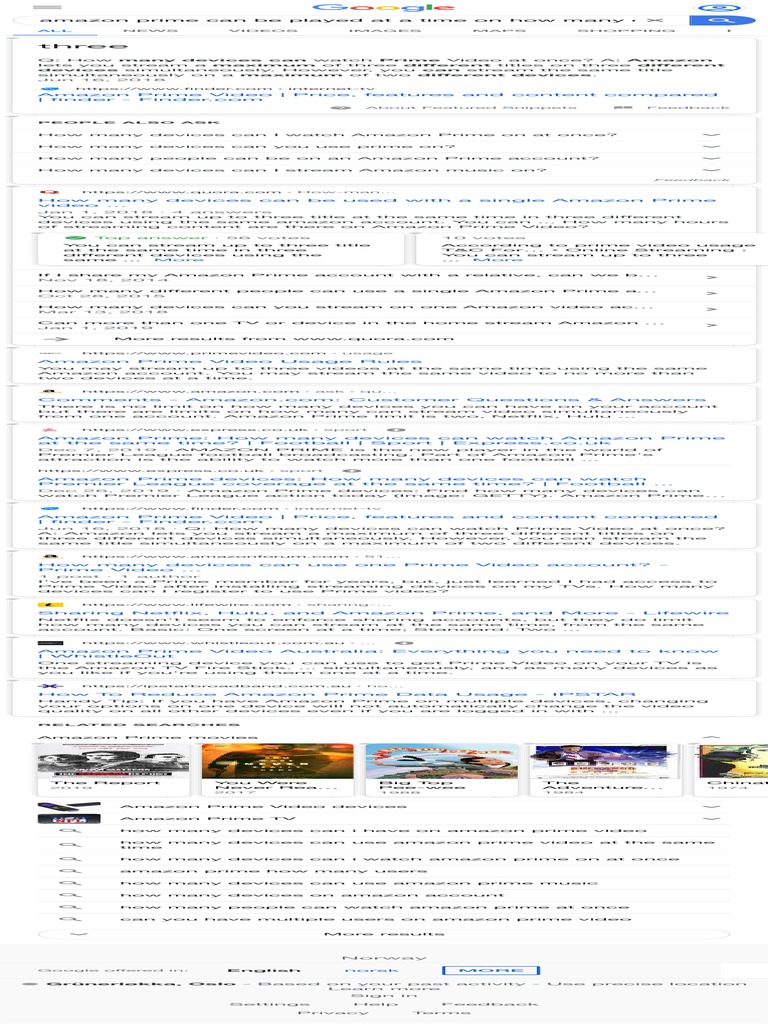 Amazon Prime Can Be Played at A Time On How Many Devices - Google ...