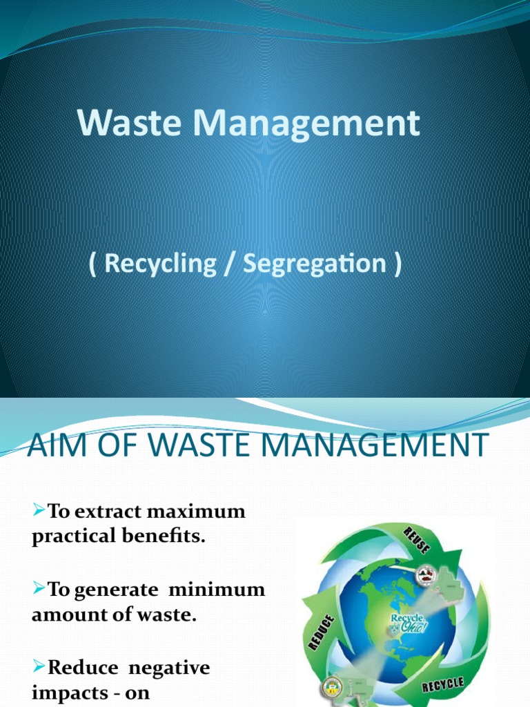 Waste Management Presentation - English | PDF