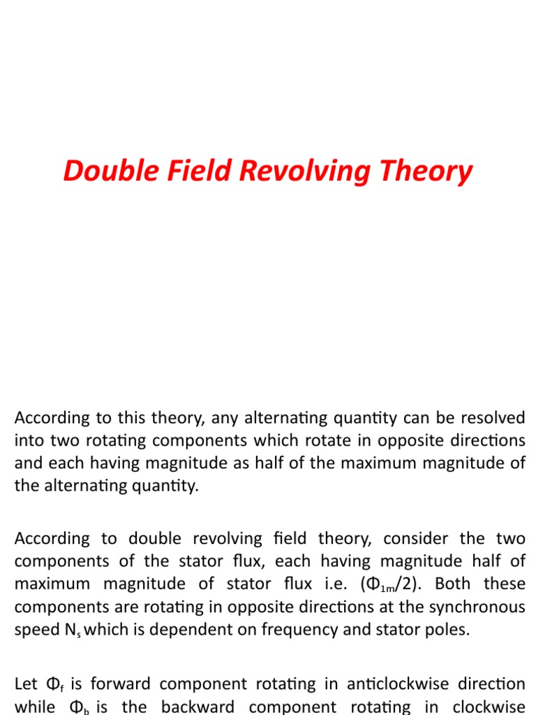 Double Field Revolving Theory | PDF