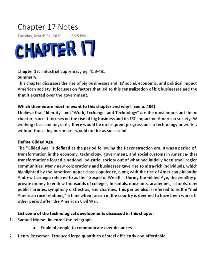 Chapter 17 Notes PDF | PDF | Immigration | Strike Action