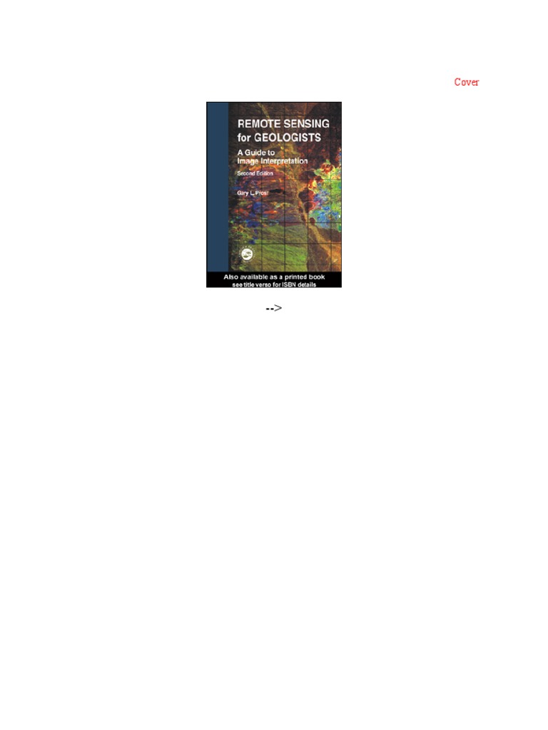 Remote Sensing For Geologists A Guide To Image Interpretation PDF | PDF