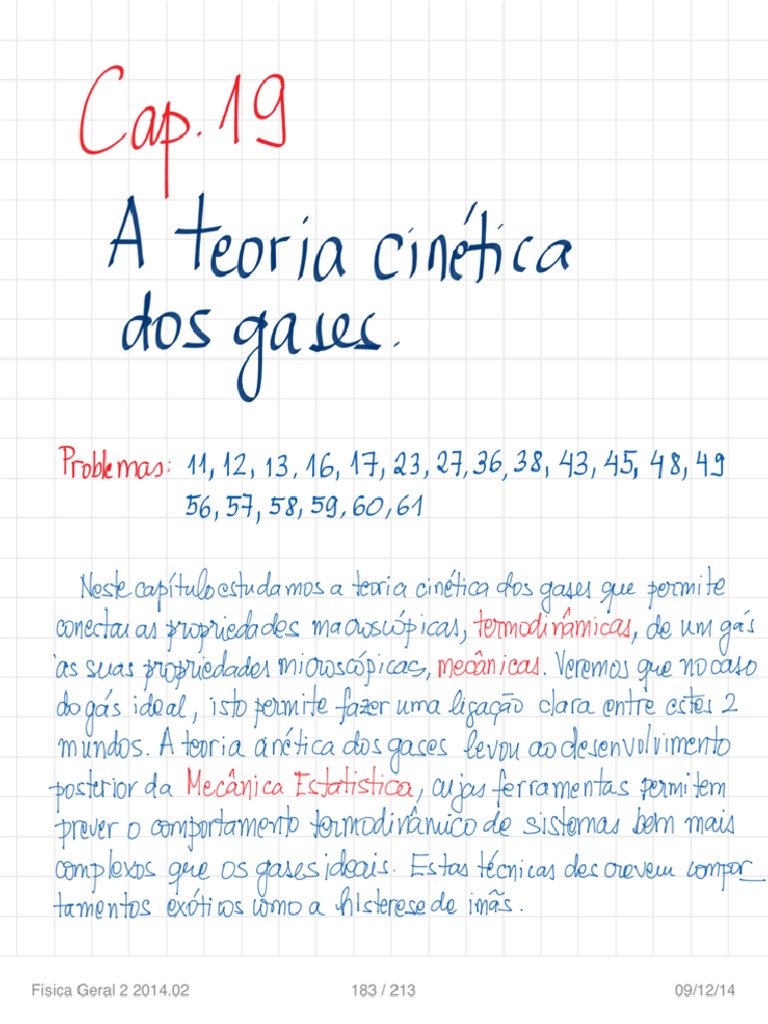 Resumo Do Capítulo 19 - Física 2 - Halliday | PDF