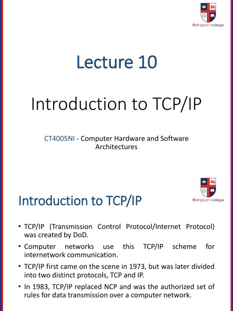 Introduction to TCP/IP Protocols | PDF | Internet Protocol Suite | Osi Model