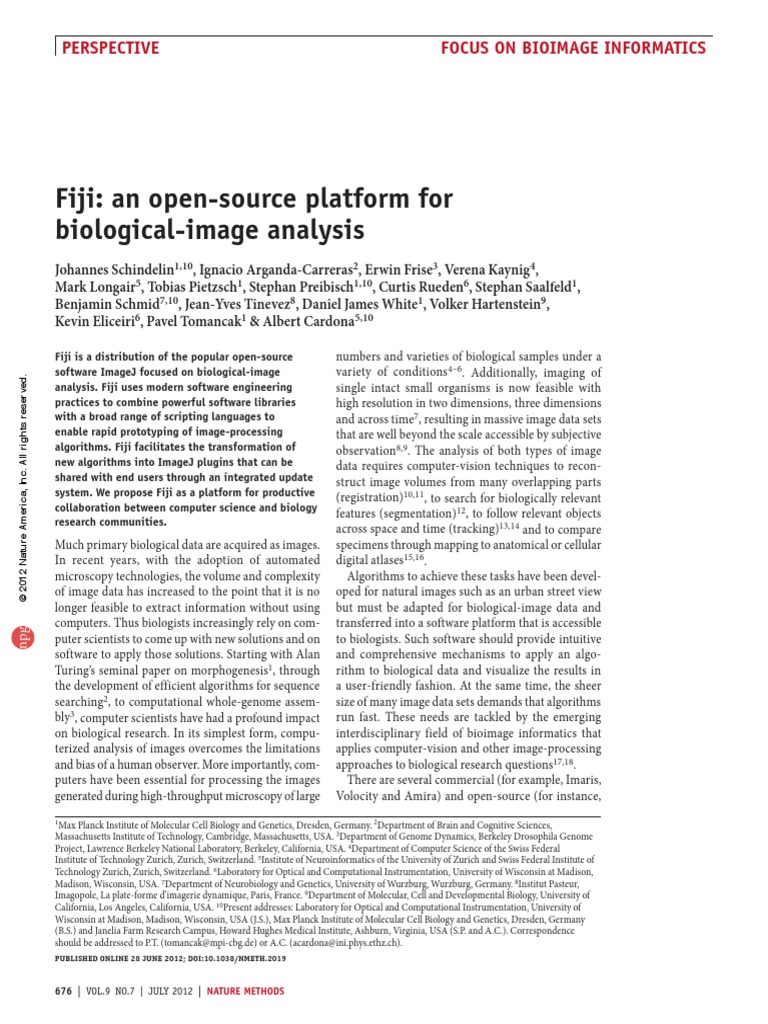 Fiji For Biological Image Analysis Pdf Scripting Language