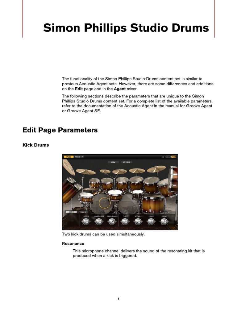 Simon Phillips Studio Drum Setup Guide | PDF | Drum | Musical Instruments