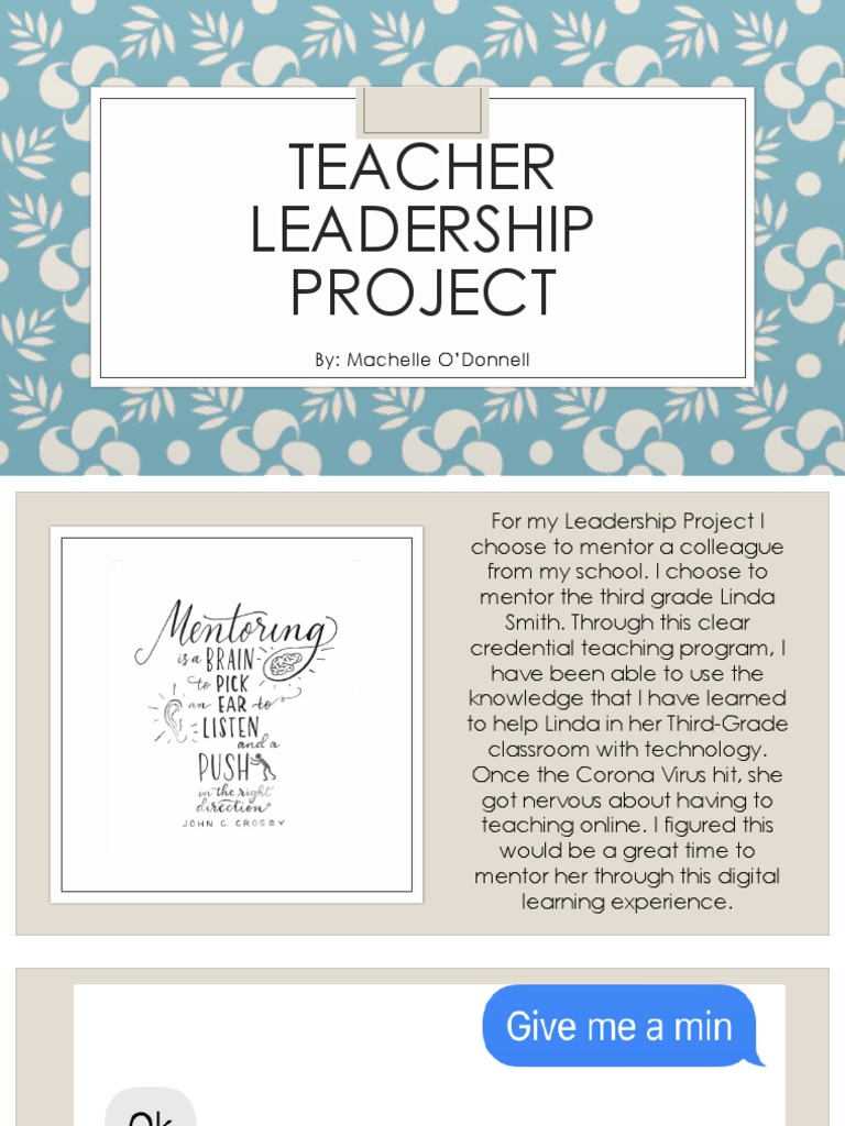 Teacher Leadership Project | PDF