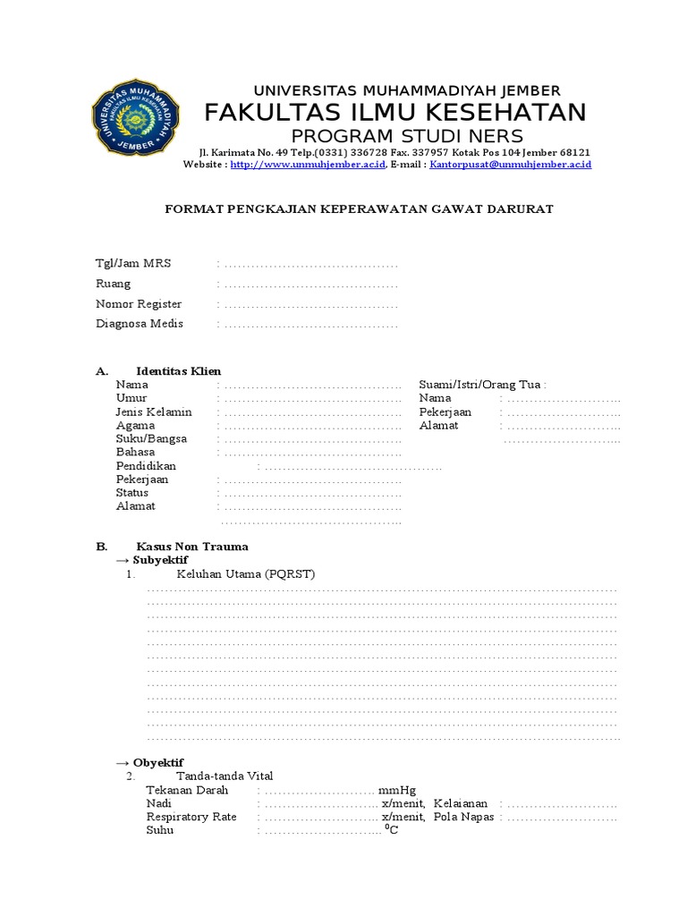 Format Gadar | PDF | Anatomy | Animal Anatomy
