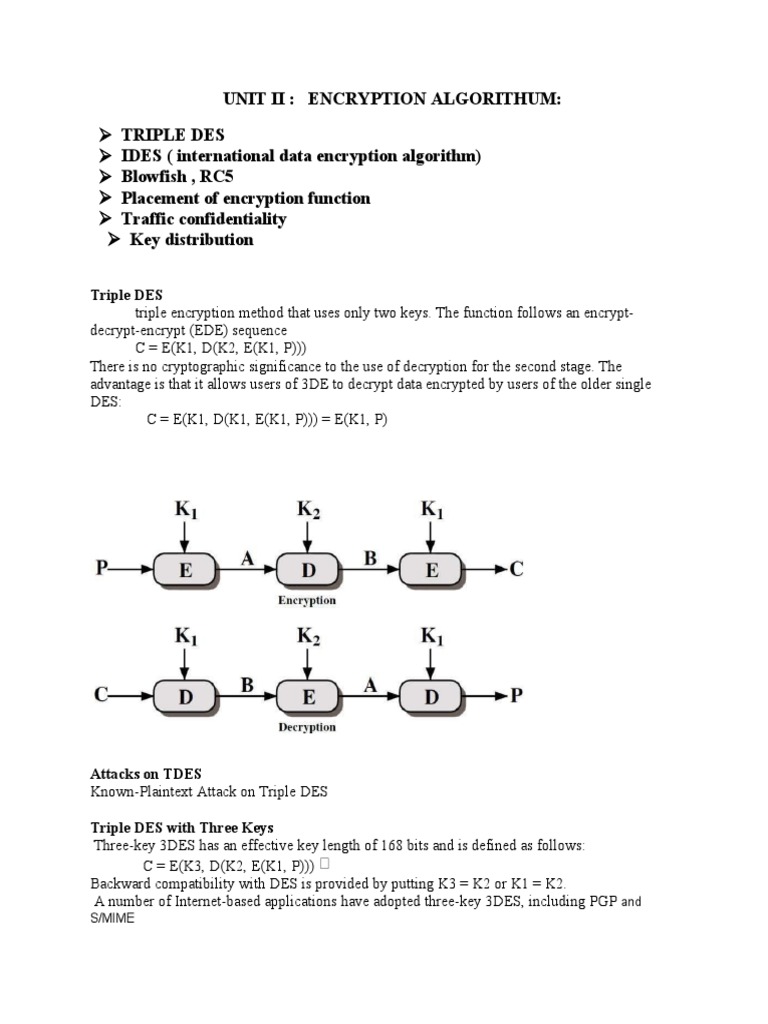 Encryption Algorithms Overview | PDF | Internet Protocols | Osi Model