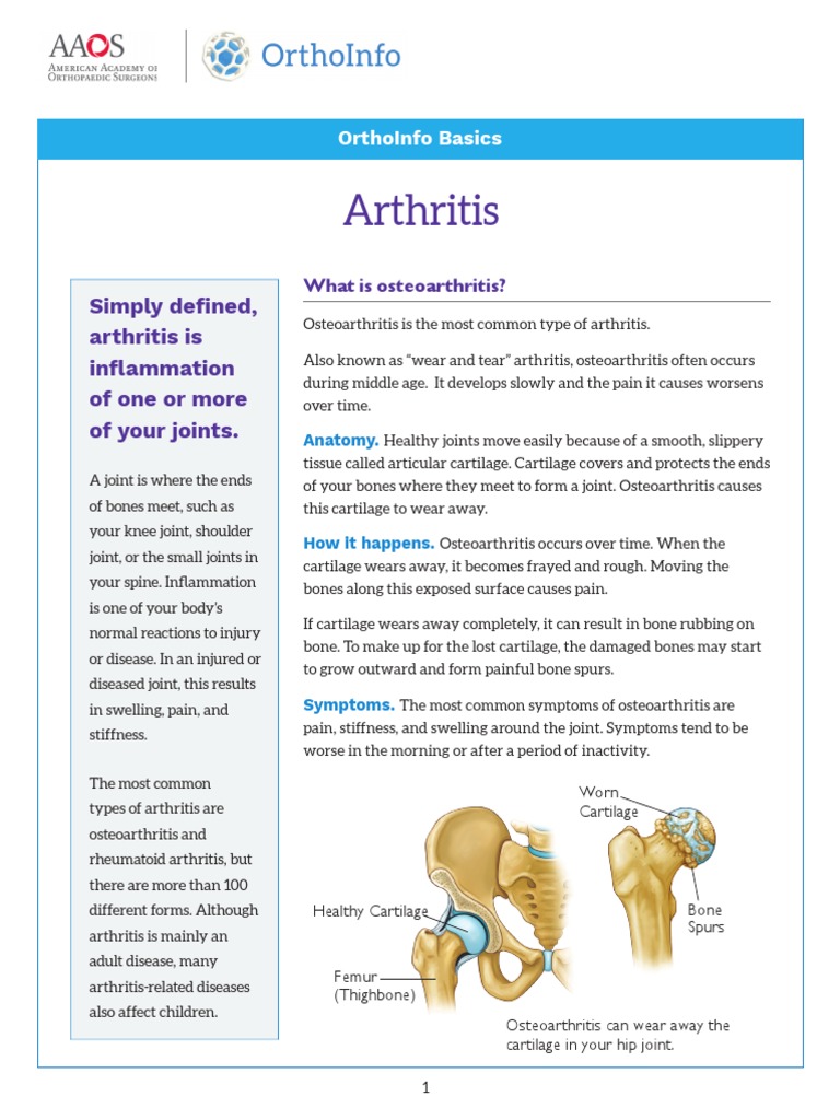 Arthritis PDF | PDF | Arthritis | Joint