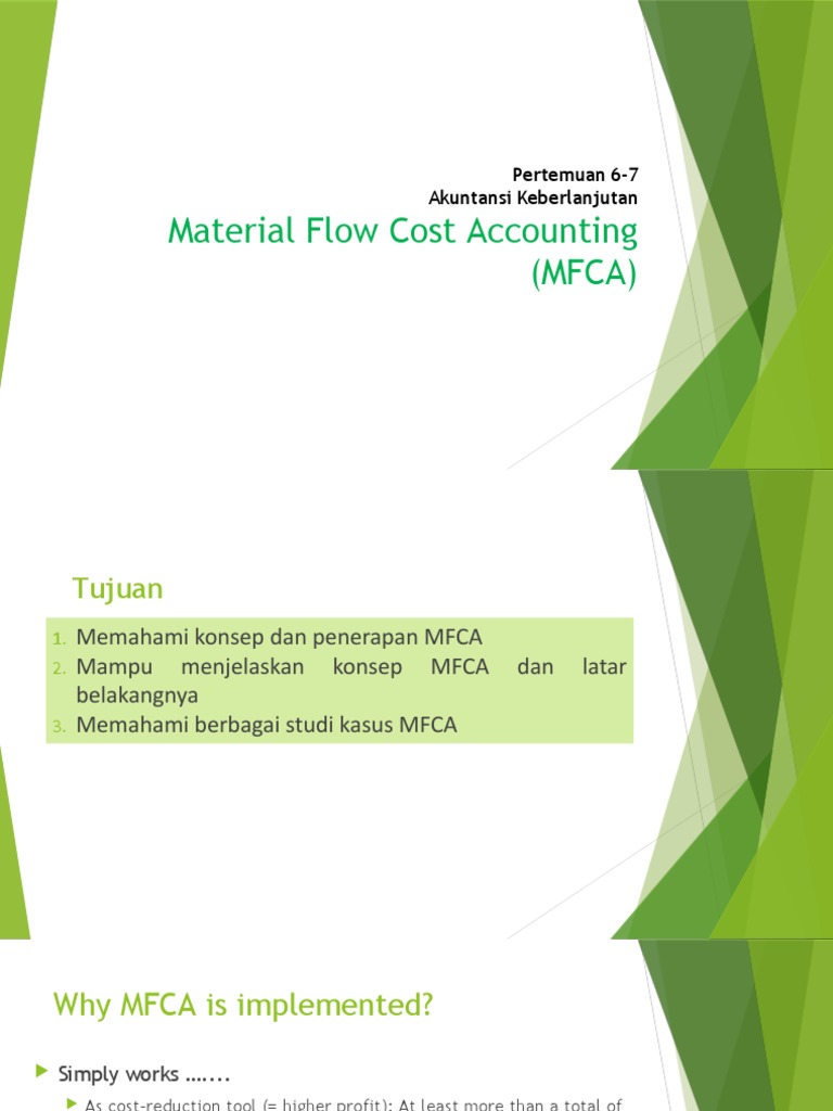 Material Flow Cost Accounting (MFCA) : Pertemuan 6-7 Akuntansi Keberlanjutan | PDF | Recycling ...