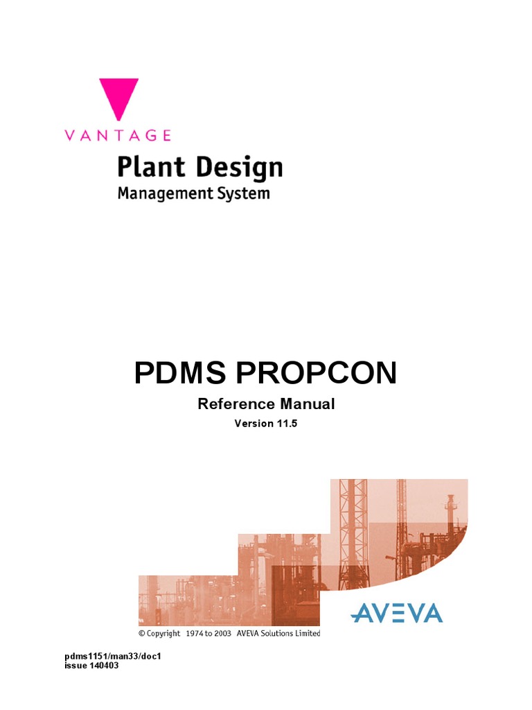 Pdms Propcon: Reference Manual | PDF | Young's Modulus | Databases