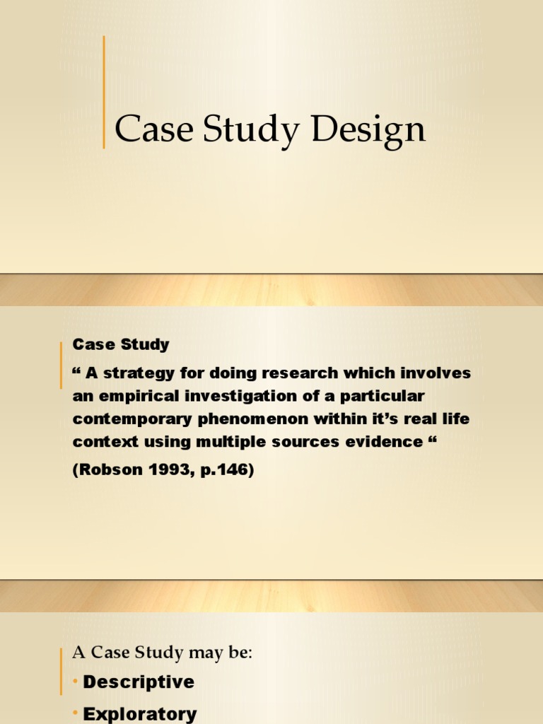 Case Study Design Overview | PDF | Case Study | Applied Psychology
