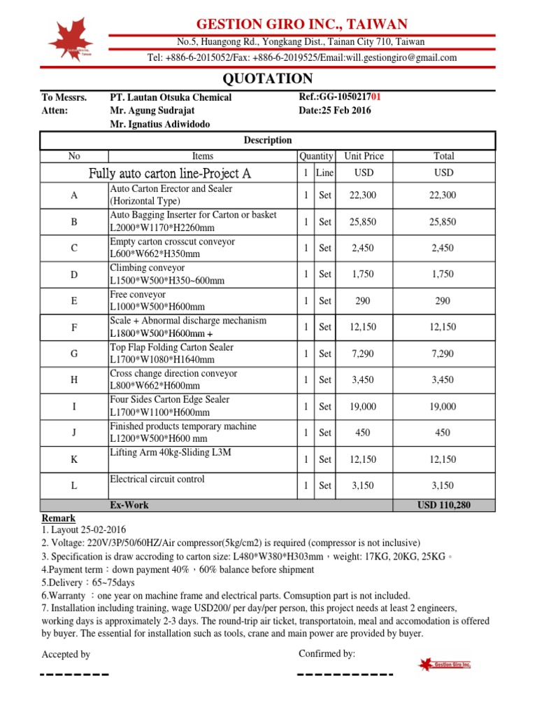 Carton Line - Project A PDF | PDF | Electromagnetism | Manufactured Goods