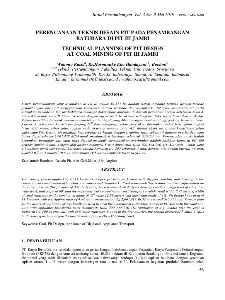 Desain Pit PDF | PDF