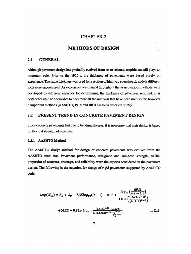 Flexible Pavement - Method of Design-1 | PDF