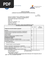 Fisa de Progres Individual Prescolari | PDF