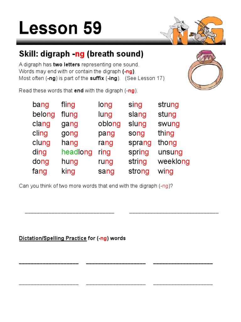 Skill: digraph -ng (breath sound | PDF