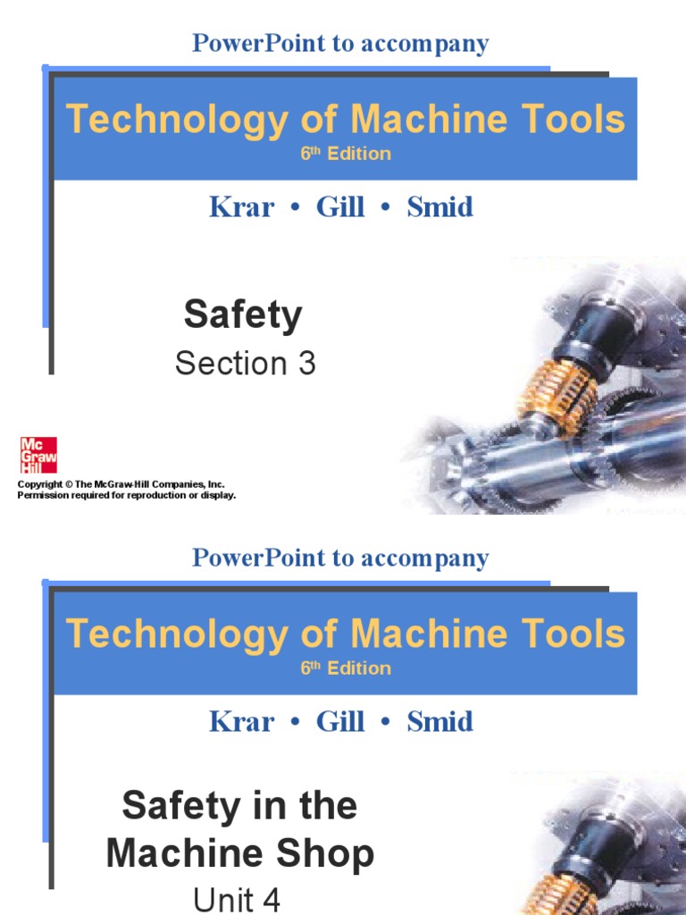 Technology of Machine Tools: Safety | PDF | Housekeeping | Machining
