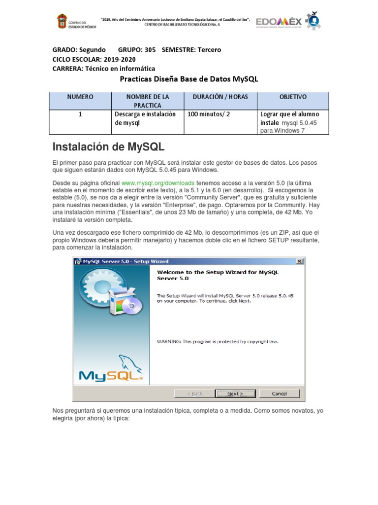 PRACTICAS MySQL Ok | PDF | SQL | Mi sql