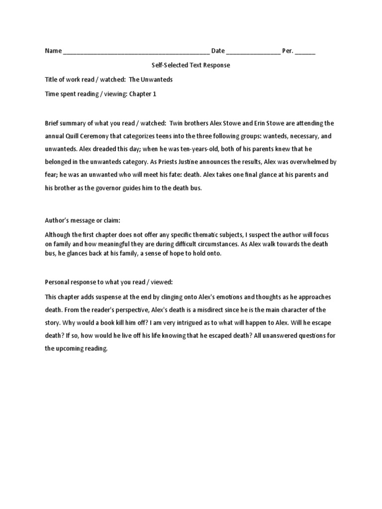 The Unwanteds: Chapter 1 Summary | PDF