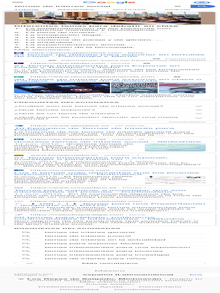Temas de Interes Social - Buscar Con Google PDF | PDF | Conceptos ...