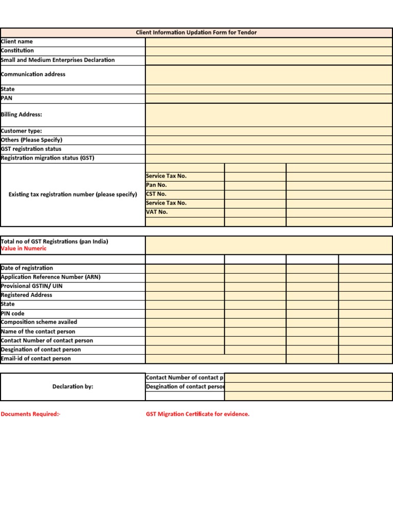 Tendor Form2020 | PDF