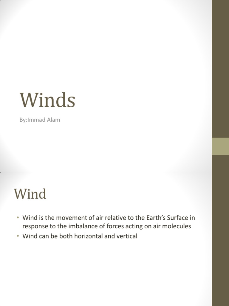 Understanding Wind: Types and Forces | PDF