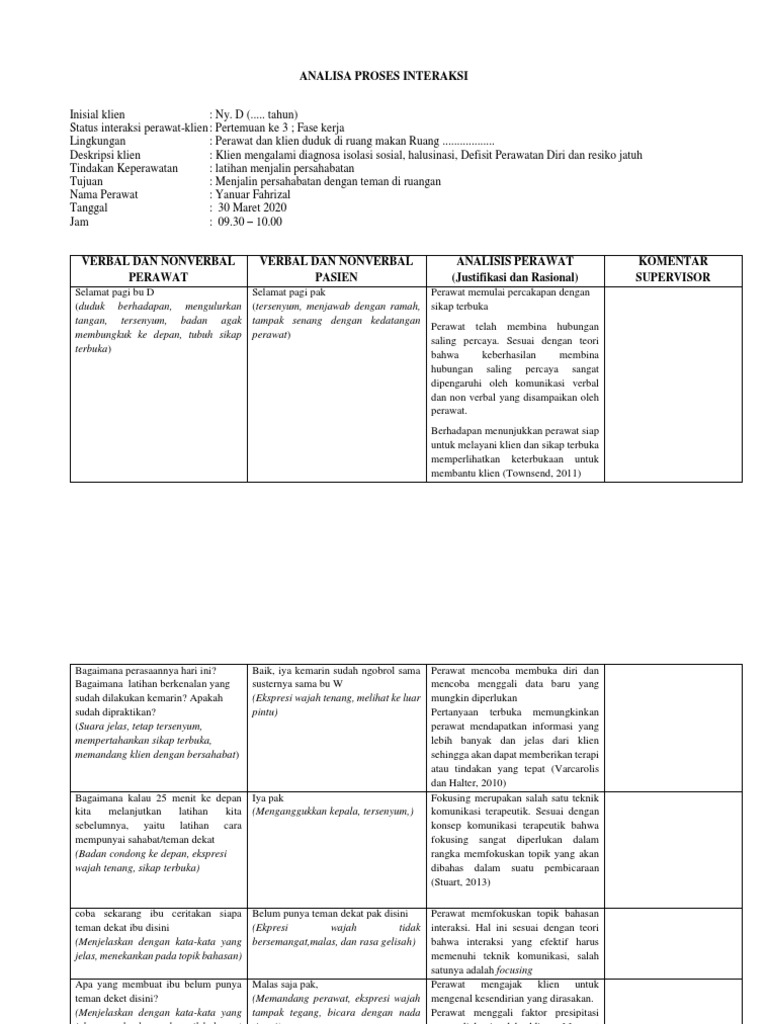 Contoh Analisa Proses Interaksi | PDF