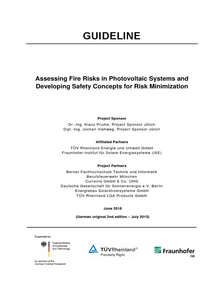 PV Fire Safety Fire Guideline - Translation - V04 20180614 - FINAL PDF ...