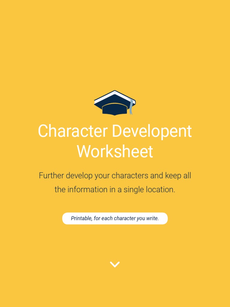 Character Development Worksheet | PDF