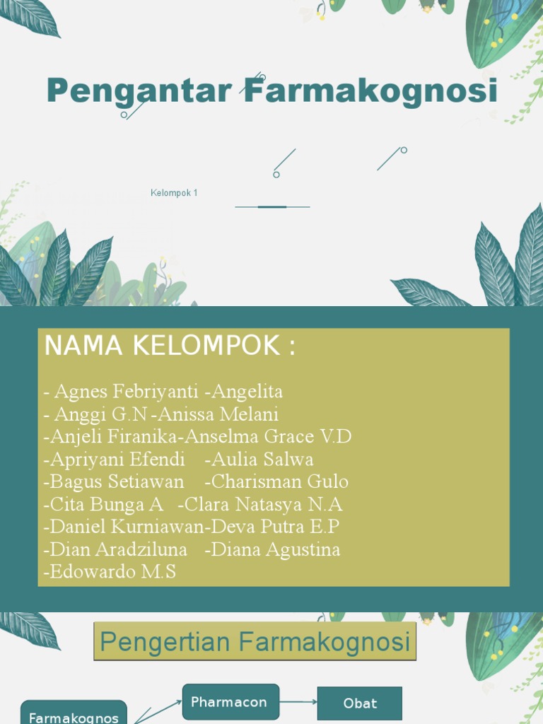 Farmakognosi Kelmp.1 | PDF