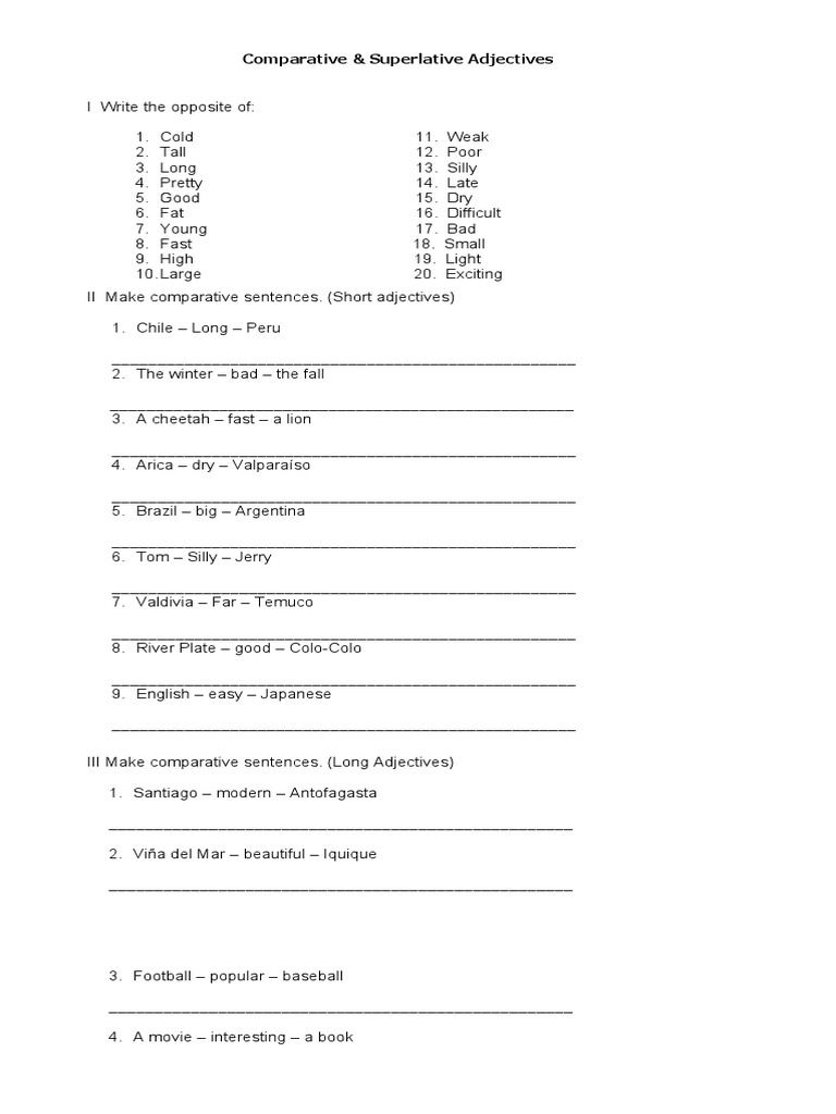 Comparative Adjectives | PDF | Adjective | Language Mechanics