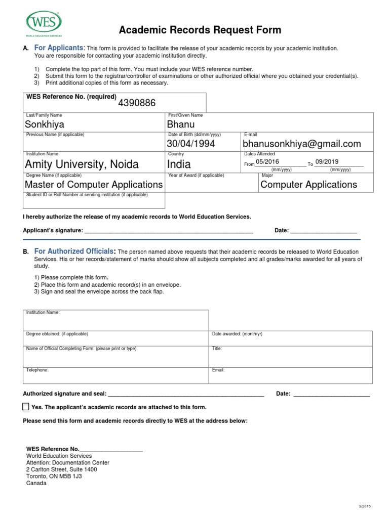 International - Transcript - Request Master's PDF | PDF | Business