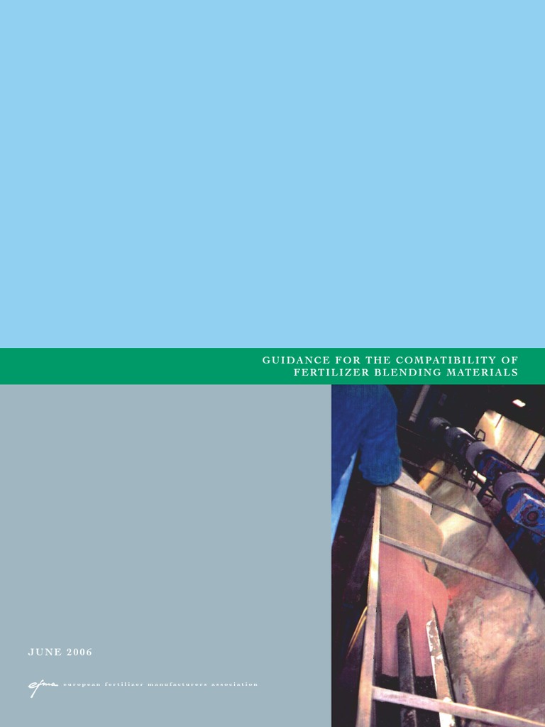 Guidance For The Compatibility of Fertilizer Blending Material PDF ...